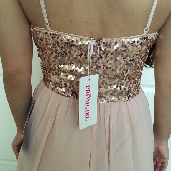 PromGirl | Dresses | Prom Girl Dress Rose Gold | Poshmark